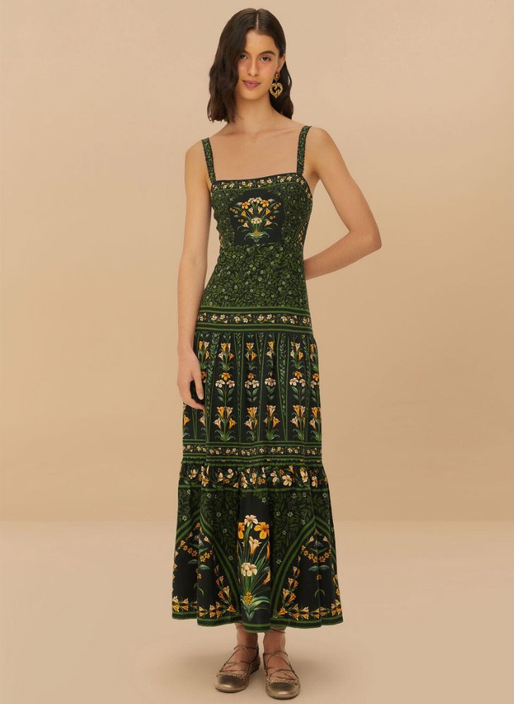 Flowers Arch Maxi Dress | Nic del Mar